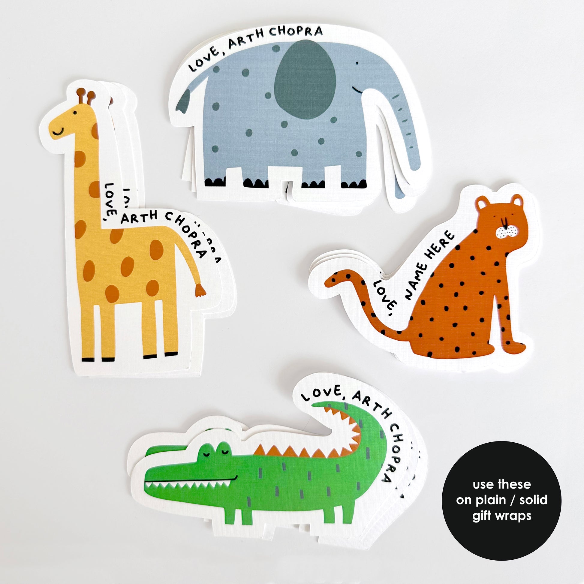 Stick On Tags | Animals – Bombay Kids Company
