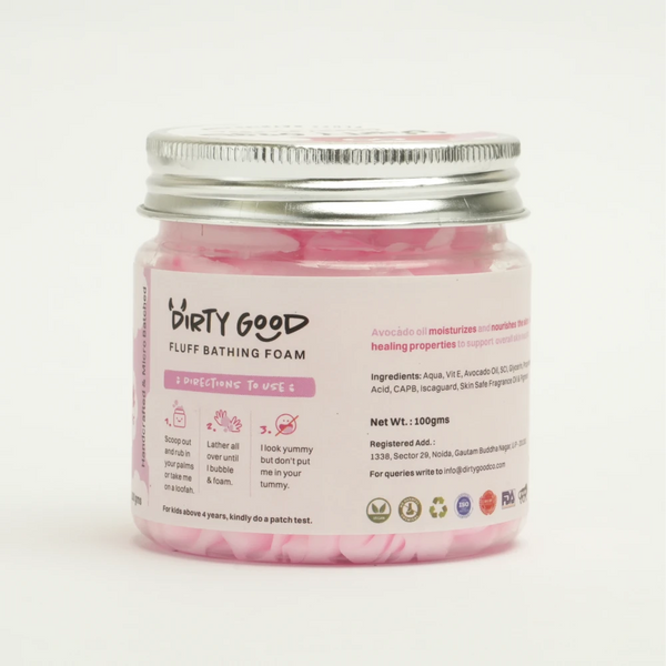 Cherry Blossom Fluff Bathing Foam – Bombay Kids Company