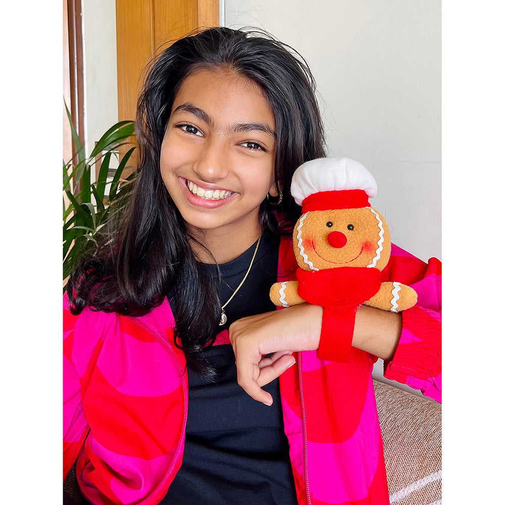 Big Size 3d Gingerbread Man Christmas Wrist Band Slap Band for Kids an ...