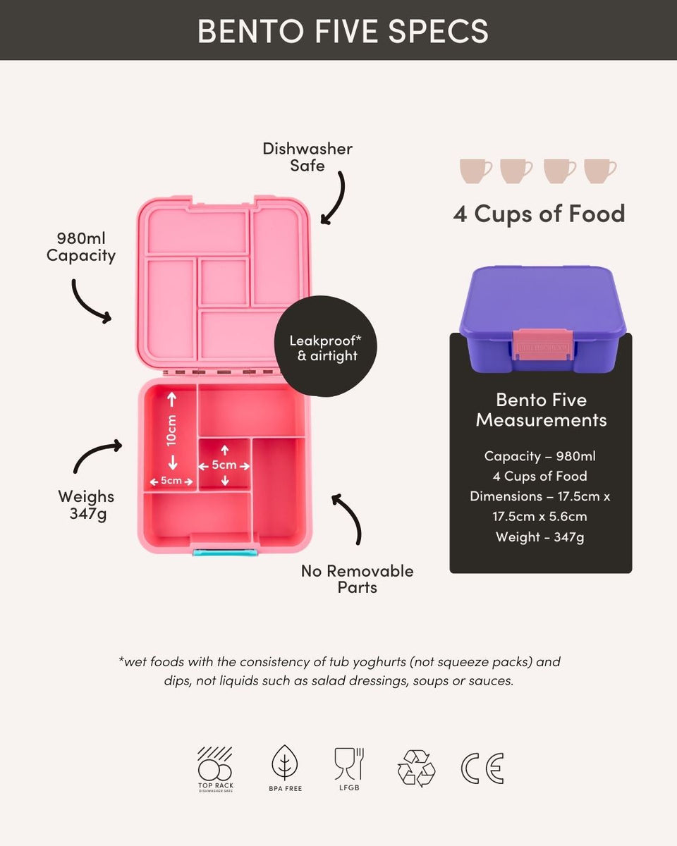 Little Lunch Box Co Bento Five - Strawberry – Bombay Kids Company