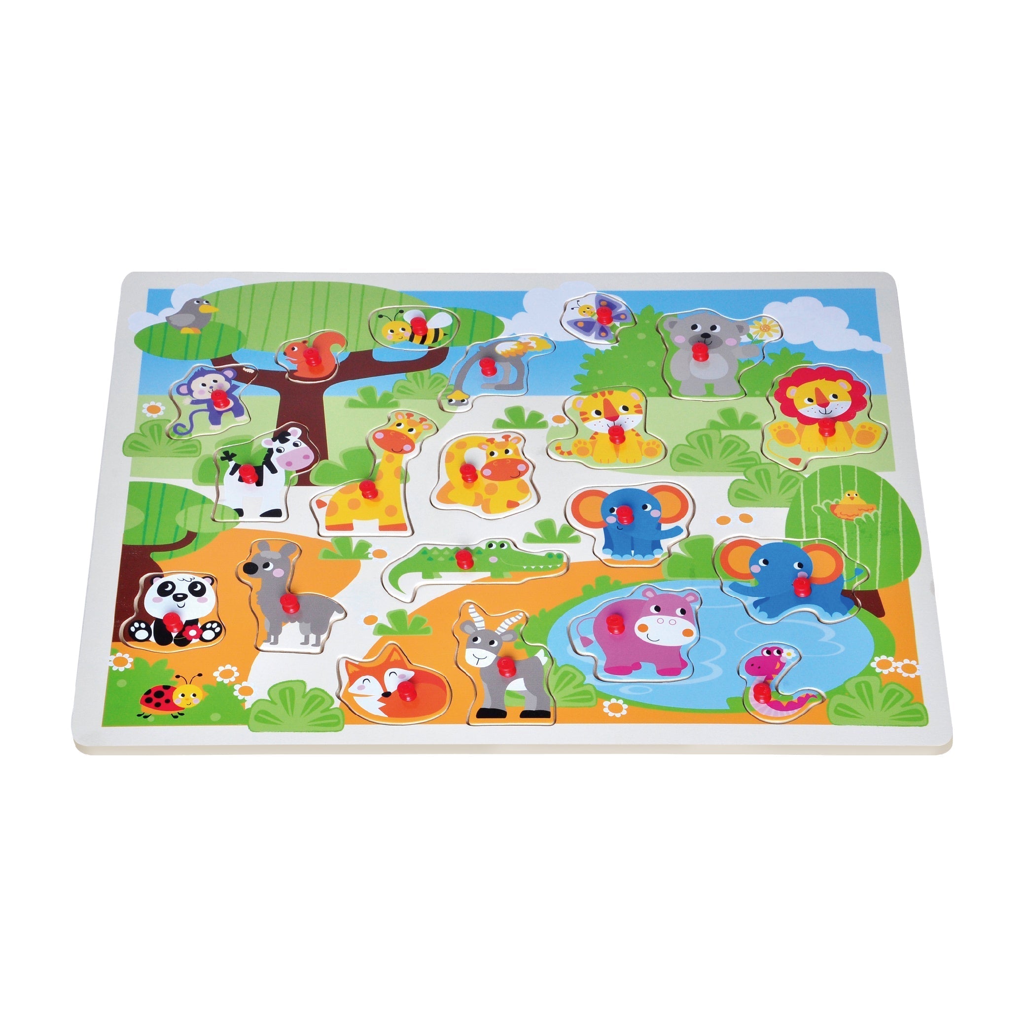 Open Ended Giant Peg Puzzle - Jungle Animals – Bombay Kids Company