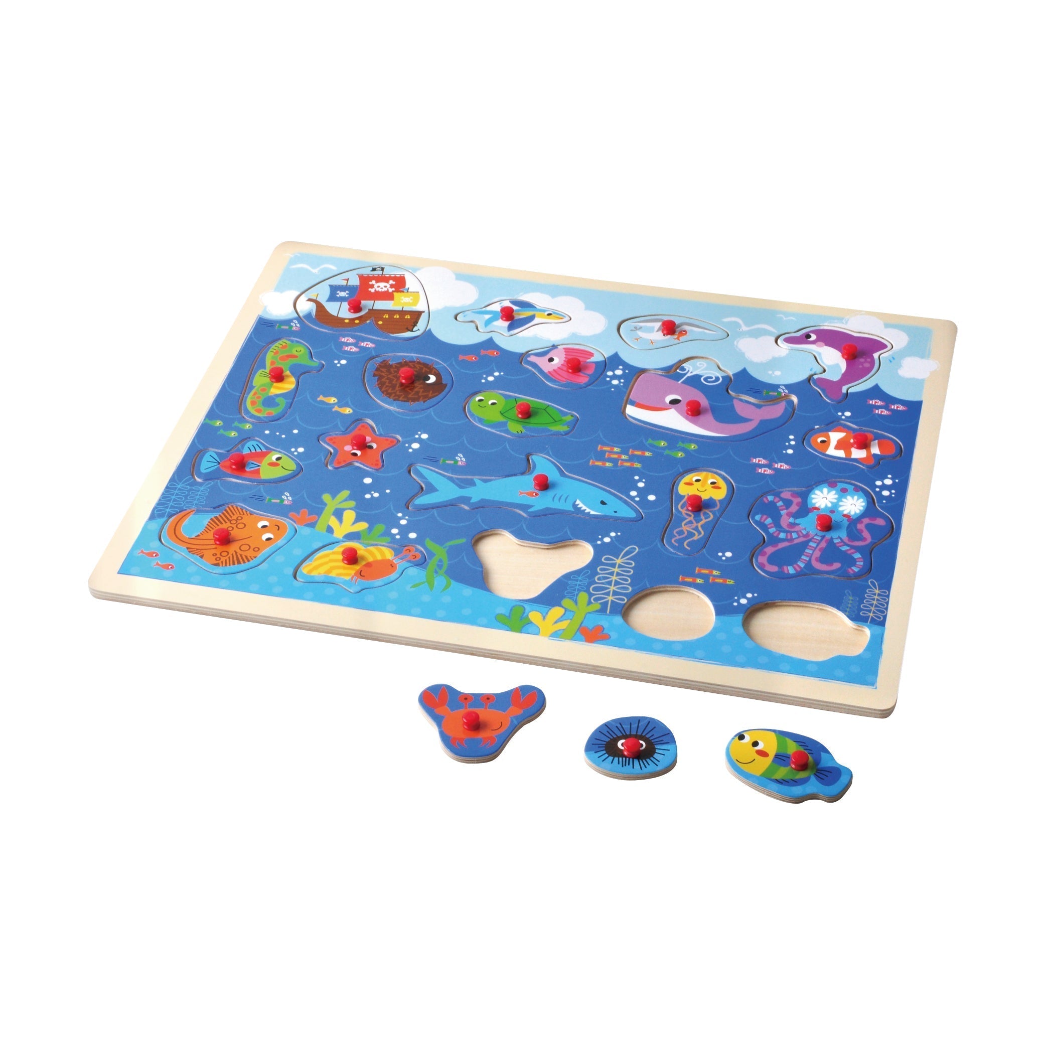 Open Ended Giant Peg Puzzle - Sea Animals – Bombay Kids Company