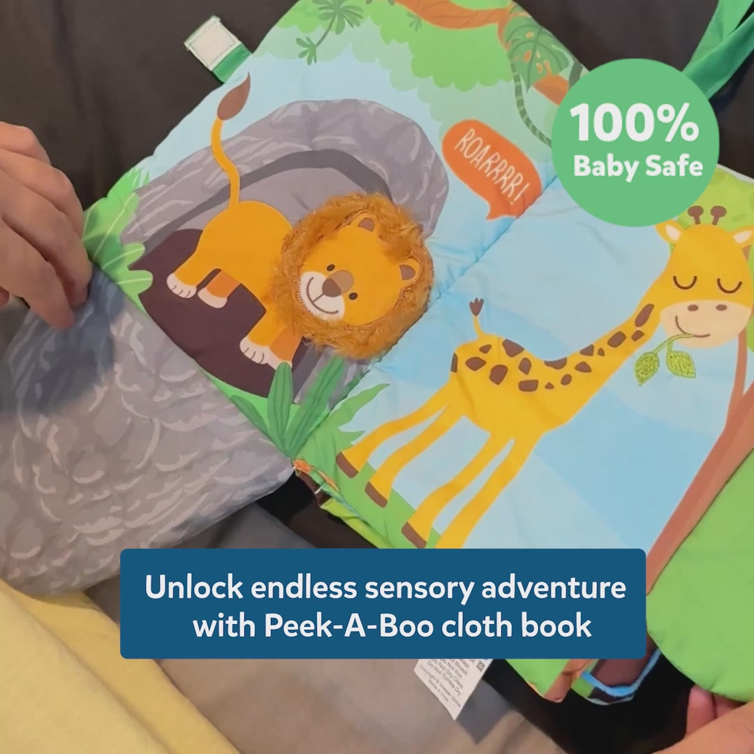 Peek-A-Boo: Jungle Theme | Interactive Soft Cloth Book – Bombay Kids ...