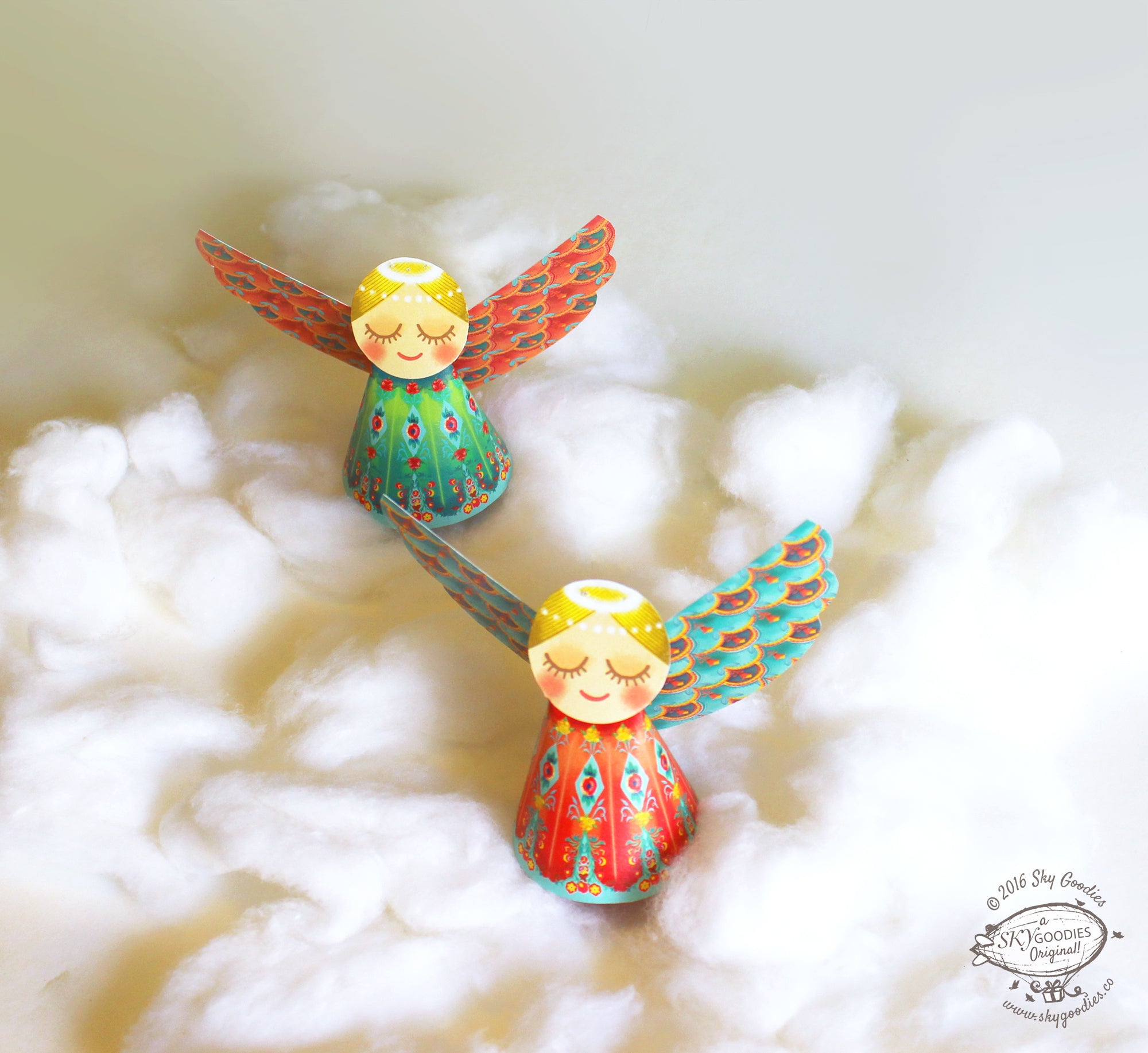 Set of 6 Paper Angels DIY Paper Craft – Bombay Kids Company