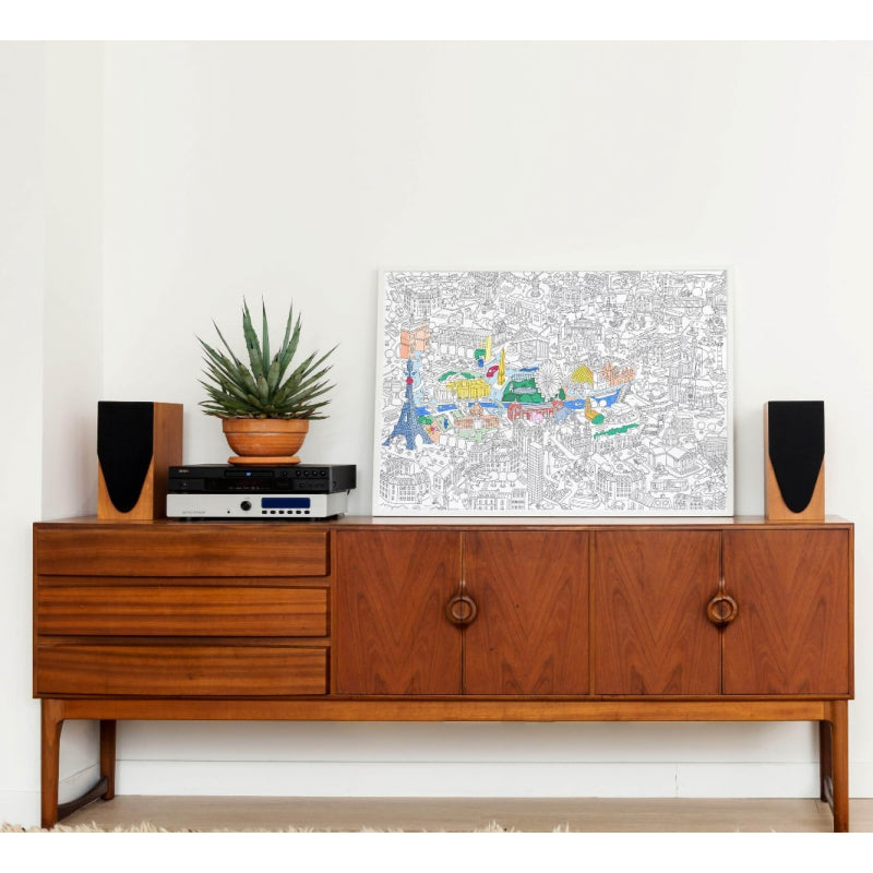 Giant Colouring Poster - Paris – Bombay Kids Company